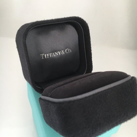 Tiffany & Co. | Jewelry | Tiffany Empty Jewelry Ring Box Blue Black ...